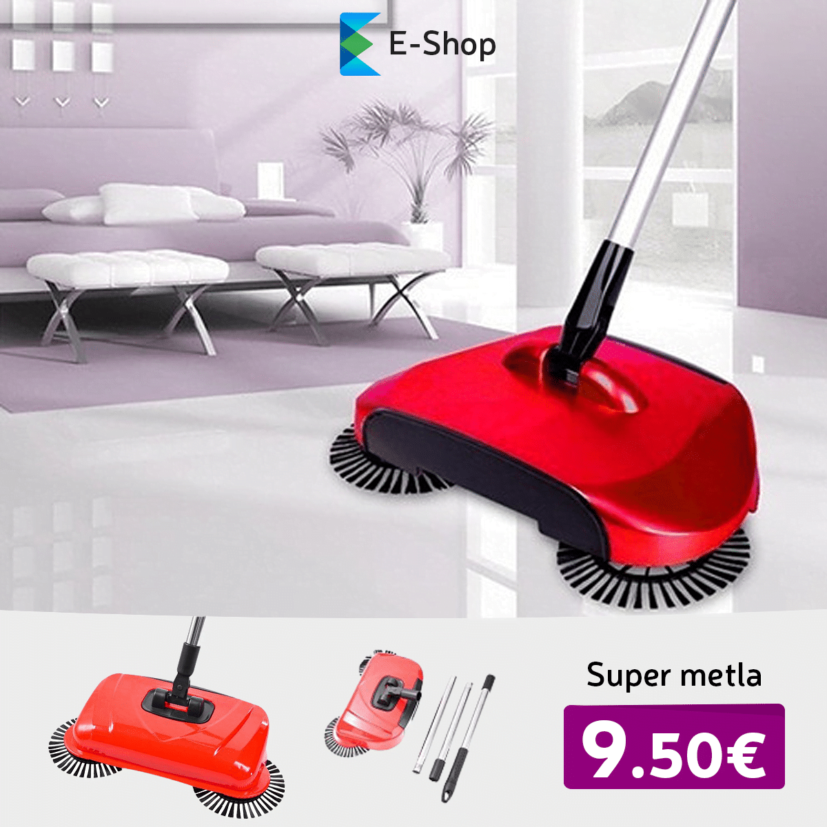Super Metla-Usisavač - E-SHOP HRVATSKA