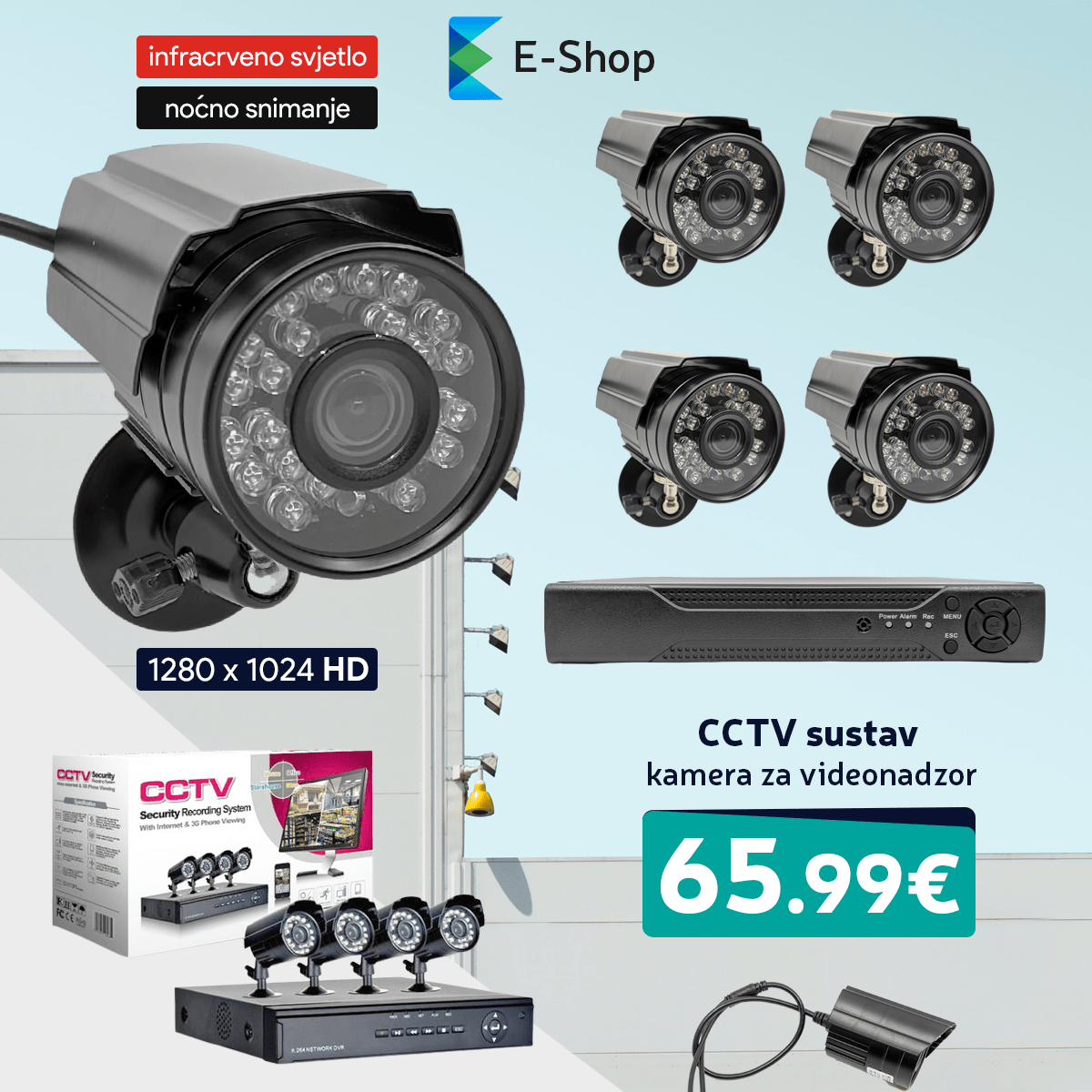 Cctv Kamere Za Videonadzor - E-SHOP HRVATSKA