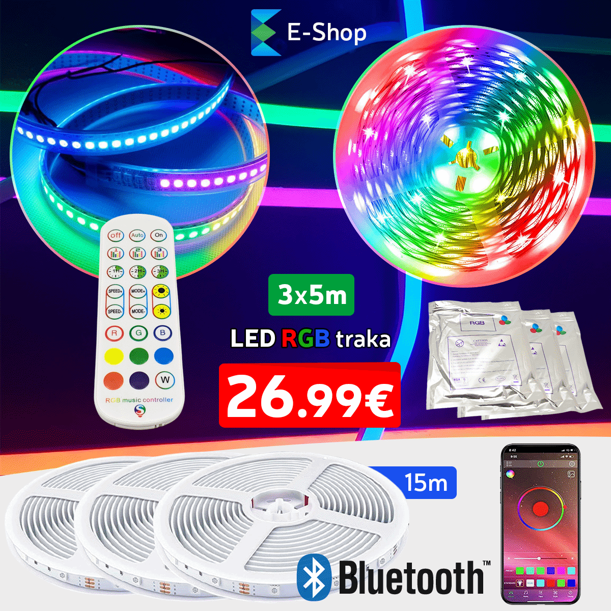 Smart Set Led Traka 15 M -Rgb - E-SHOP HRVATSKA